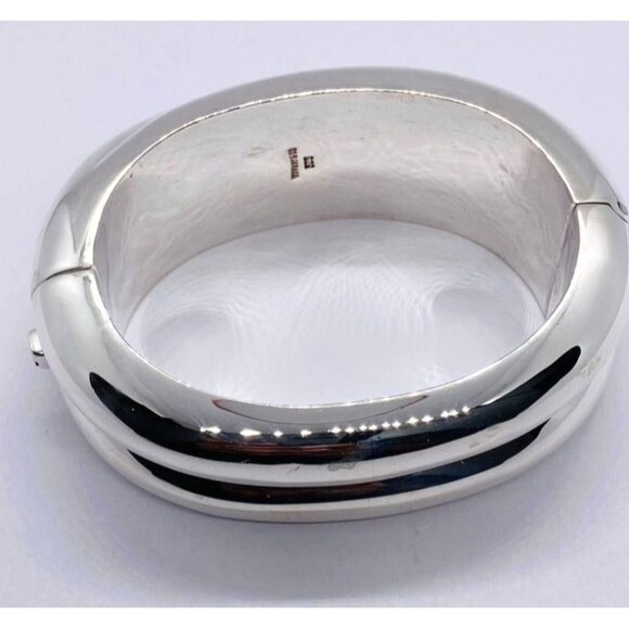 Tiffany & Co. | Jewelry | Tiffany Co Sterling Silver 925 Bangle 29mm Wide Hinge | Poshmark